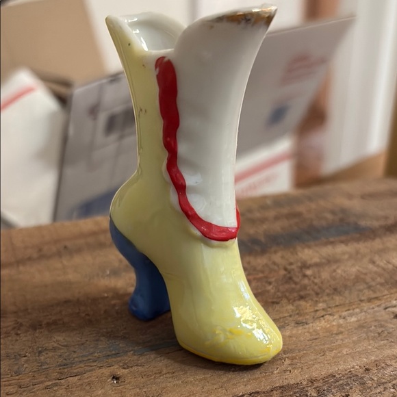 Vintage | Art | Vintage Ceramic Boot Figurine | Poshmark